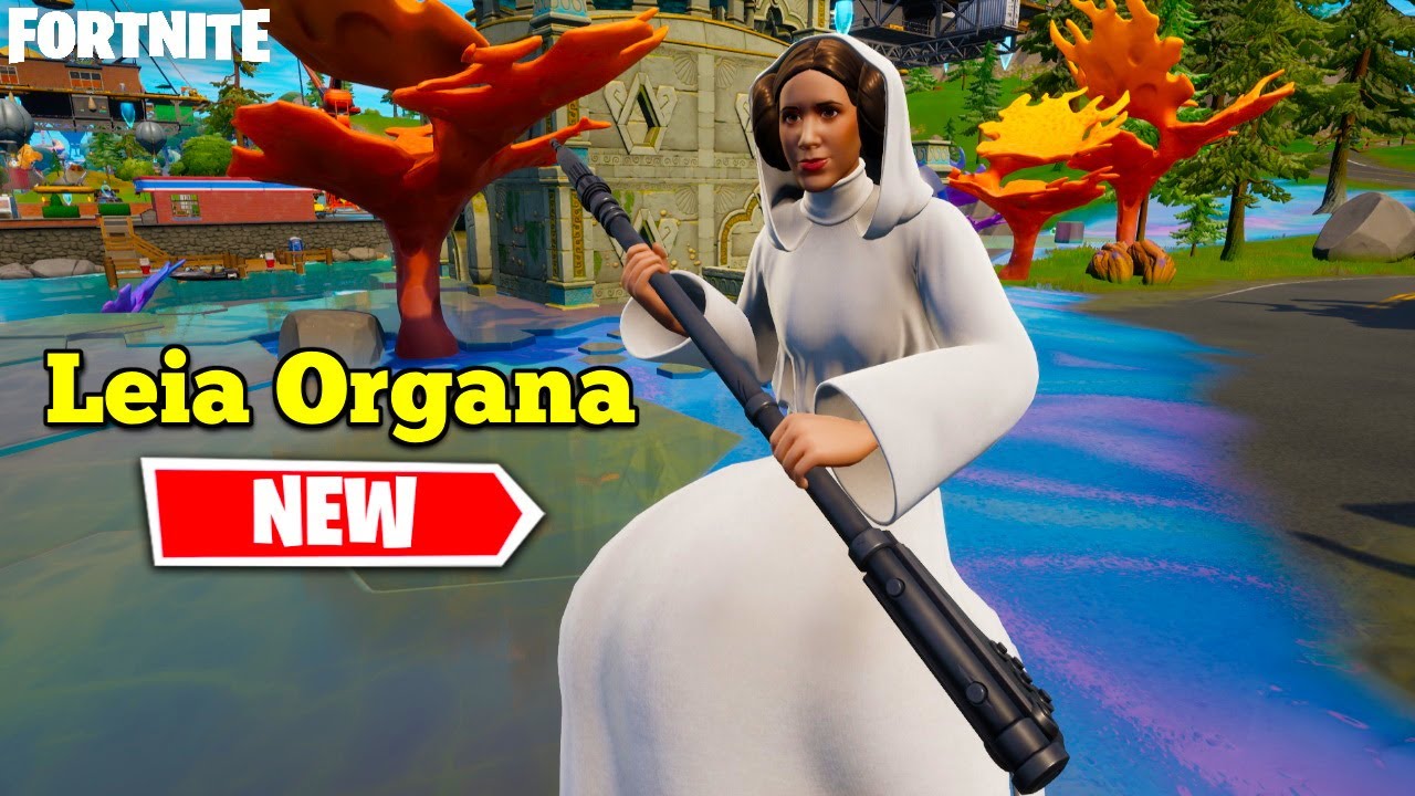 *NEW* LEIA ORGANA SKIN GAMEPLAY - FORTNITE X STAR WARS - ORIGINAL ...