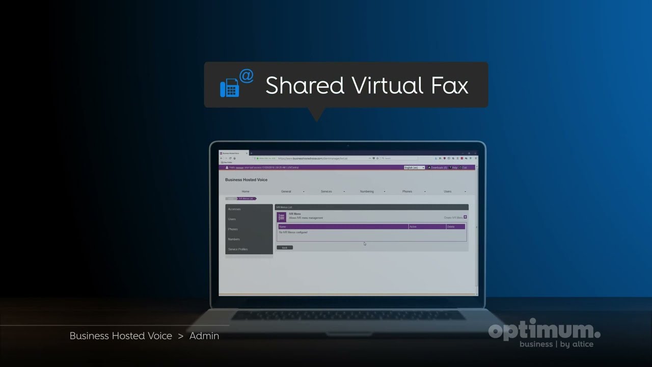 Optimum Business Hosted Voice Tutorial Chapter 5 Part 5 - Admin ...