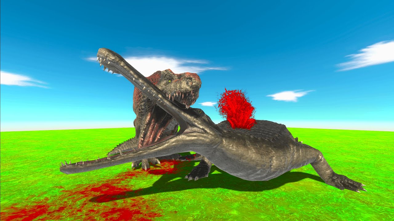 GIANT MACHIMOSAURUS REX VS CARNIVORE DINOSAURUS - Animal Revolt Battle ...