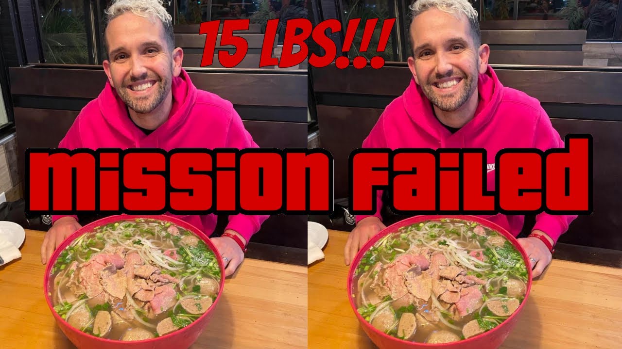 Pho Bac Hoa’s Pho King Challenge! 15 LBS!! VIRAL FOOD CHALLENGE FAILED ...
