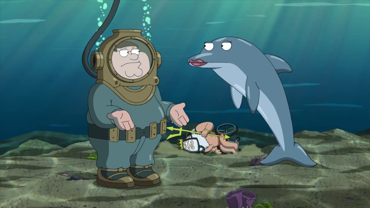 Peter, Joe, & Quagmire Save A Dolphin Couple's Relationship - Family ...
