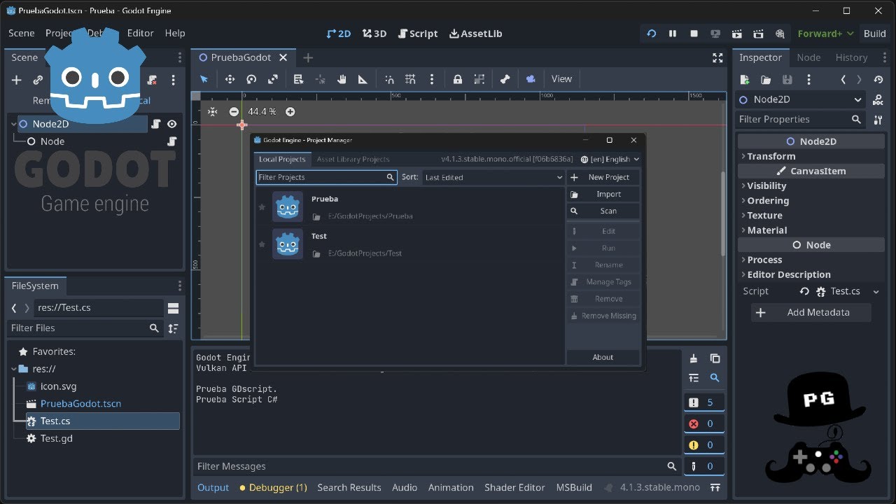 Iniciemos a trabajar con Godot y C# - YouTube