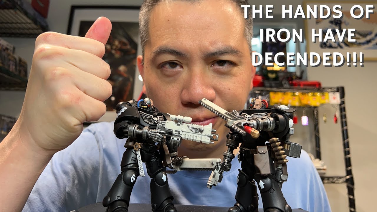 Unboxing & Review of JoyToy x Warhammer 40K Iron Hands Space Marines (2 ...