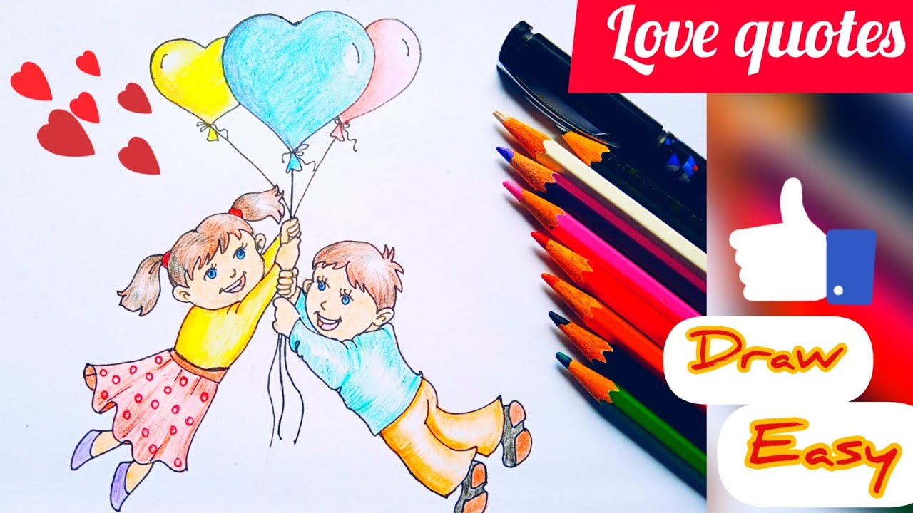 Love quotes easy drawing|Part 2|#FabartistMe - YouTube