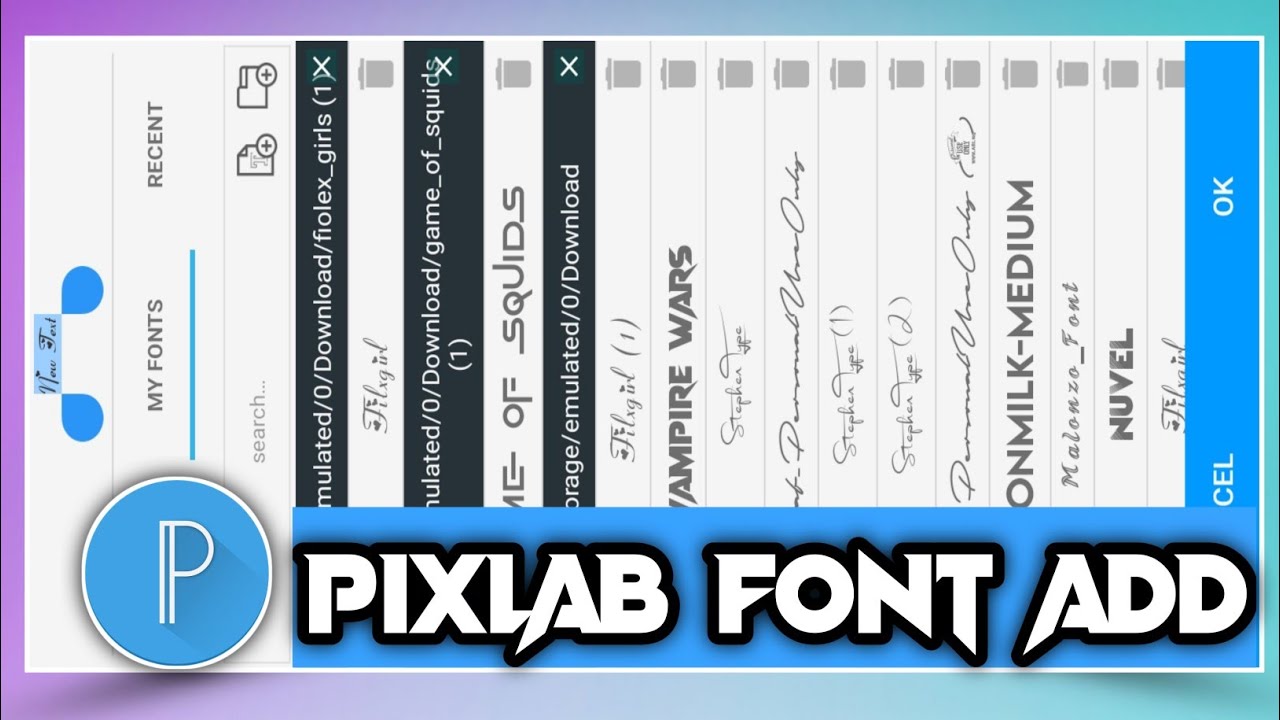 PIXLAB FONT ADD II SANTALI TE I - YouTube