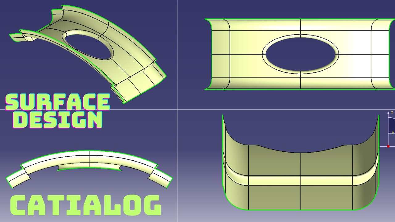 Generative Shape Design Catia V5 Catialog Youtube