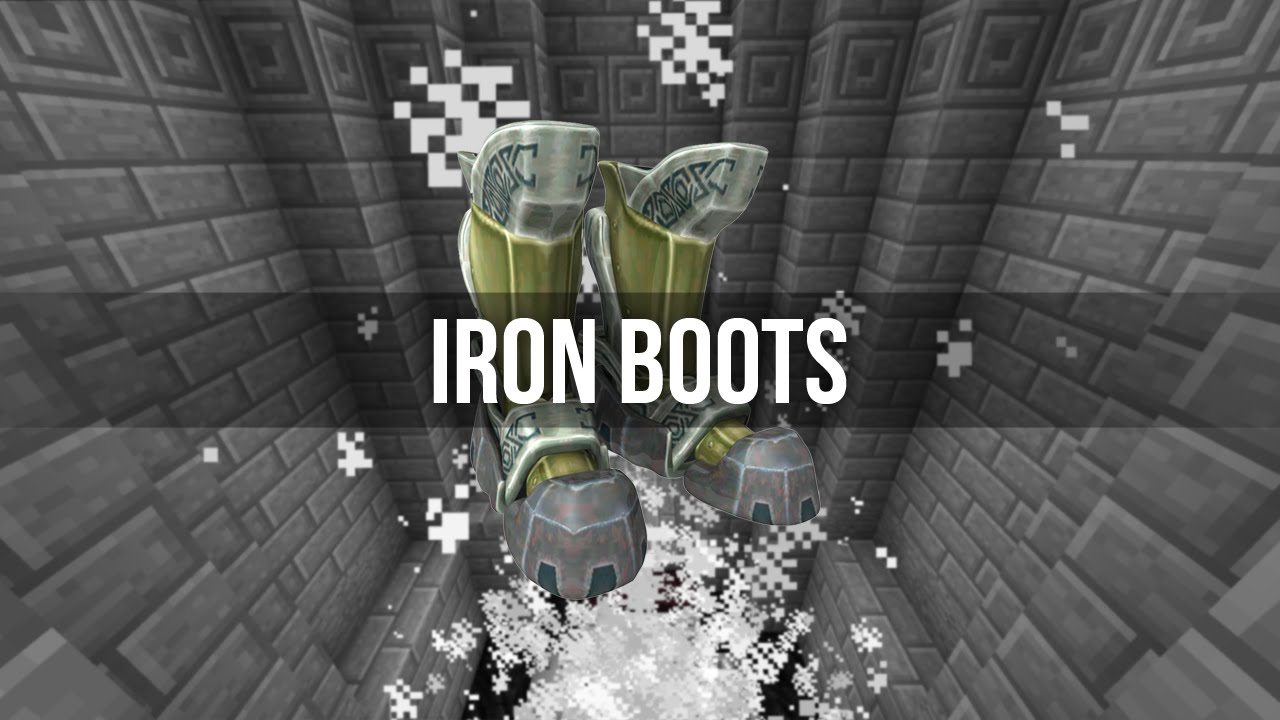 Iron Boots in Vanilla Minecraft - YouTube
