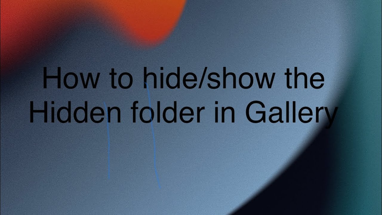 How to hide/show the Hidden folder in Gallery/Photos in iPhone 13 Pro ...