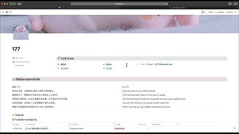 177's Notion tutorial lite - YouTube