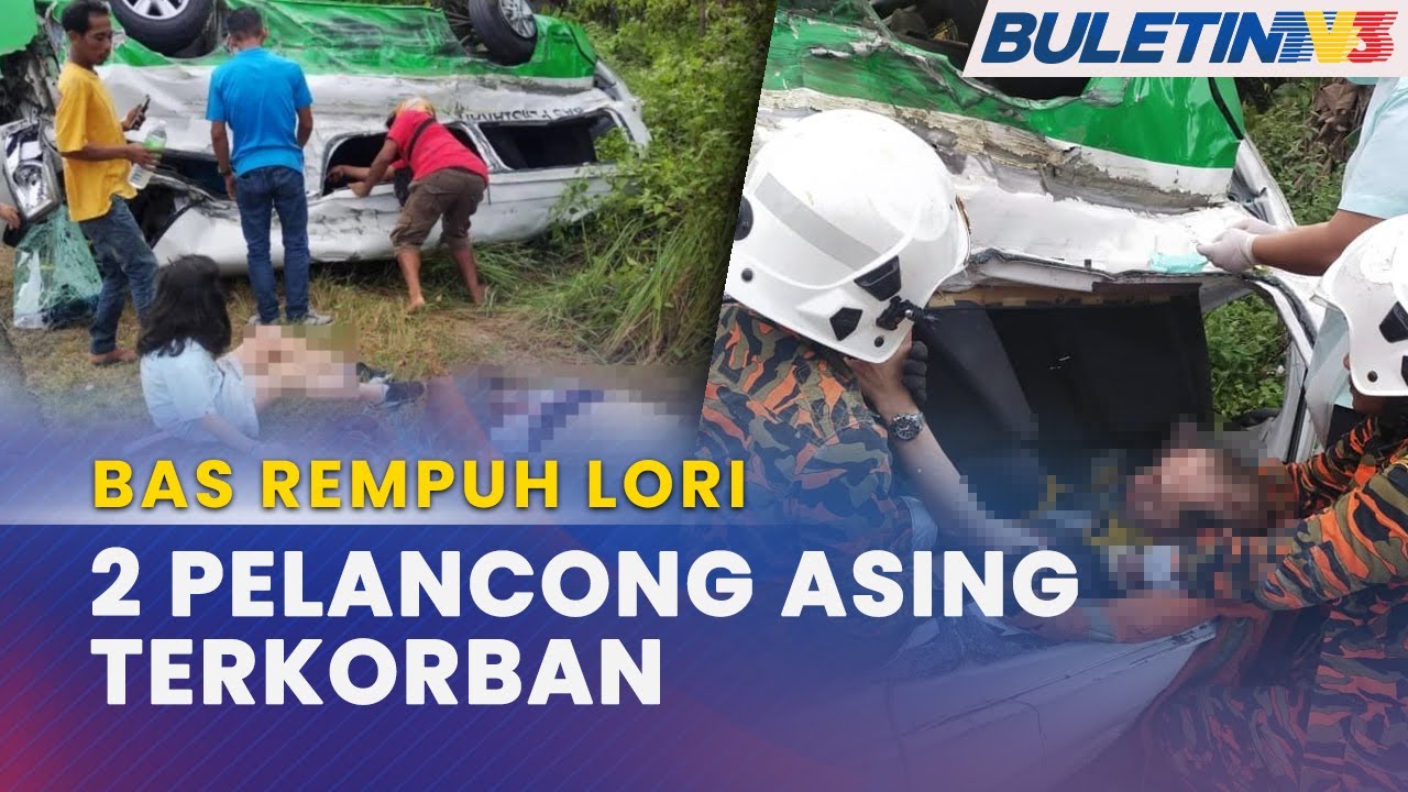 KEMALANGAN | Lori Bertembung Van Pelancong, 2 Maut 5 Parah - YouTube
