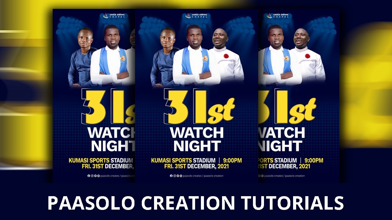 31st Watch Night Flyer (PHOTOSHOP TUTORIALS) - YouTube