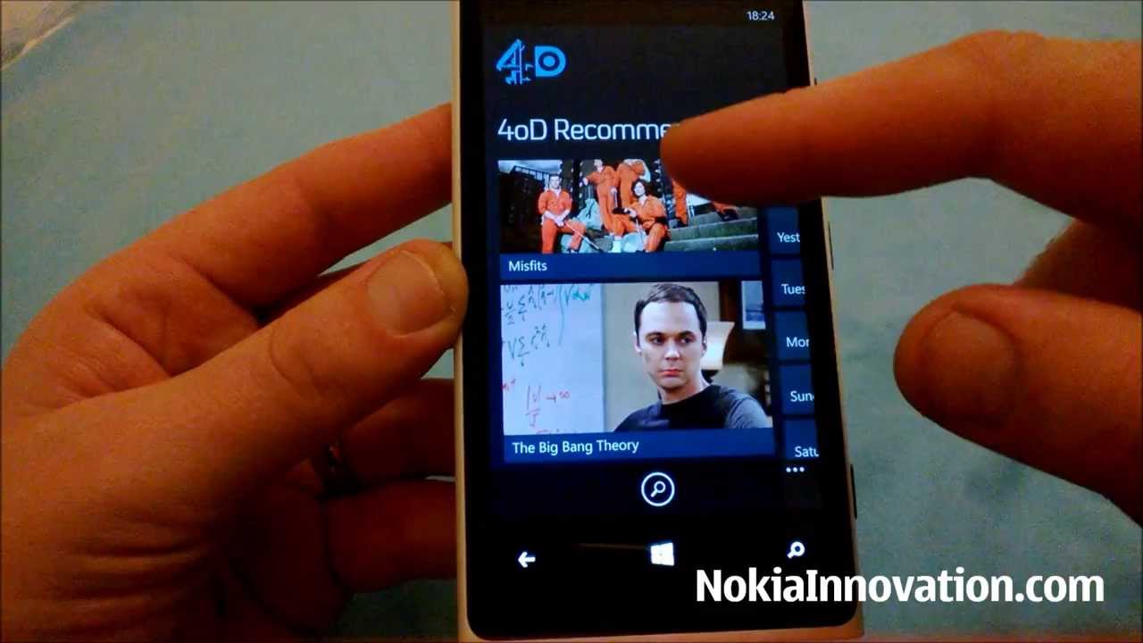 4oD App for Windows Phone 8 - YouTube