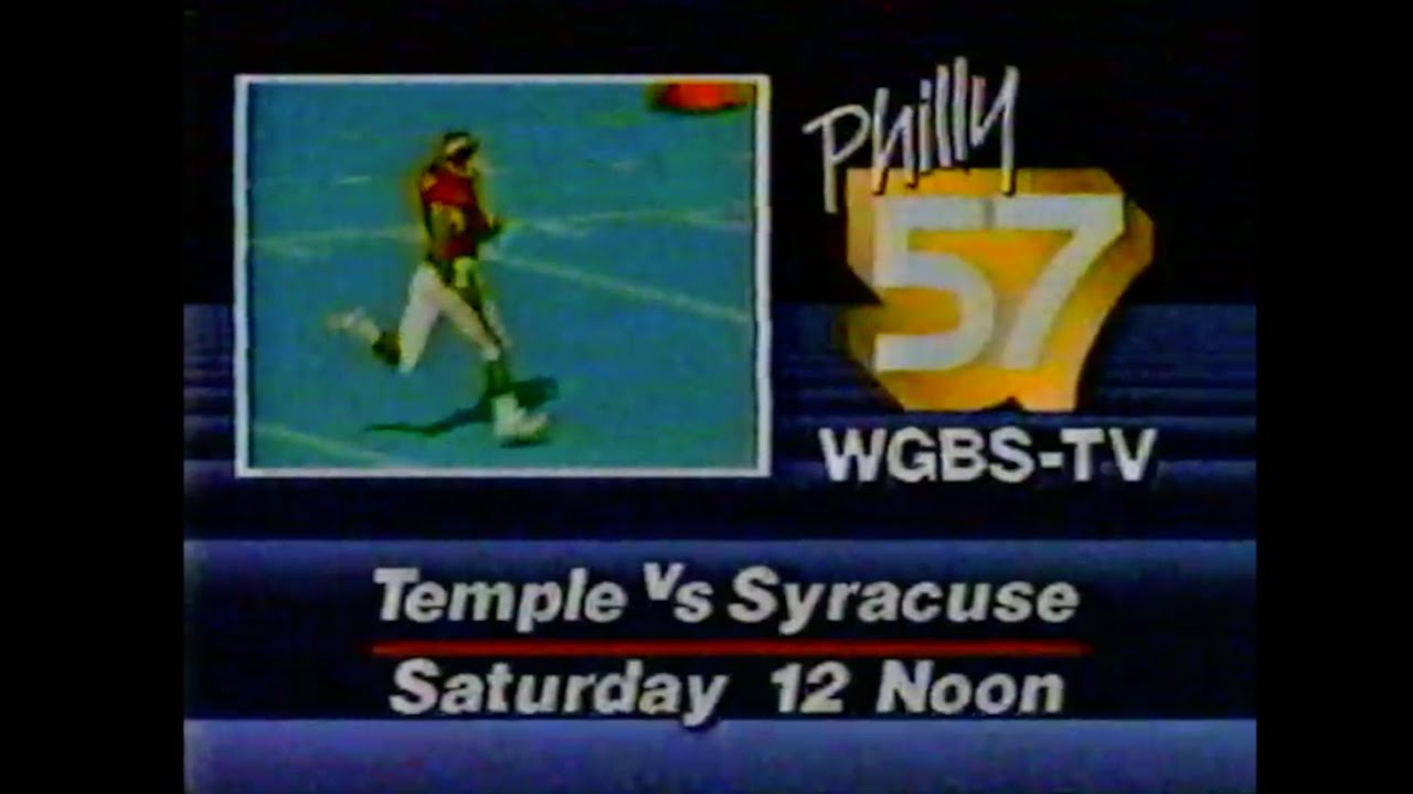Syracuse at Temple TV Spot October 25th 1986 - YouTube
