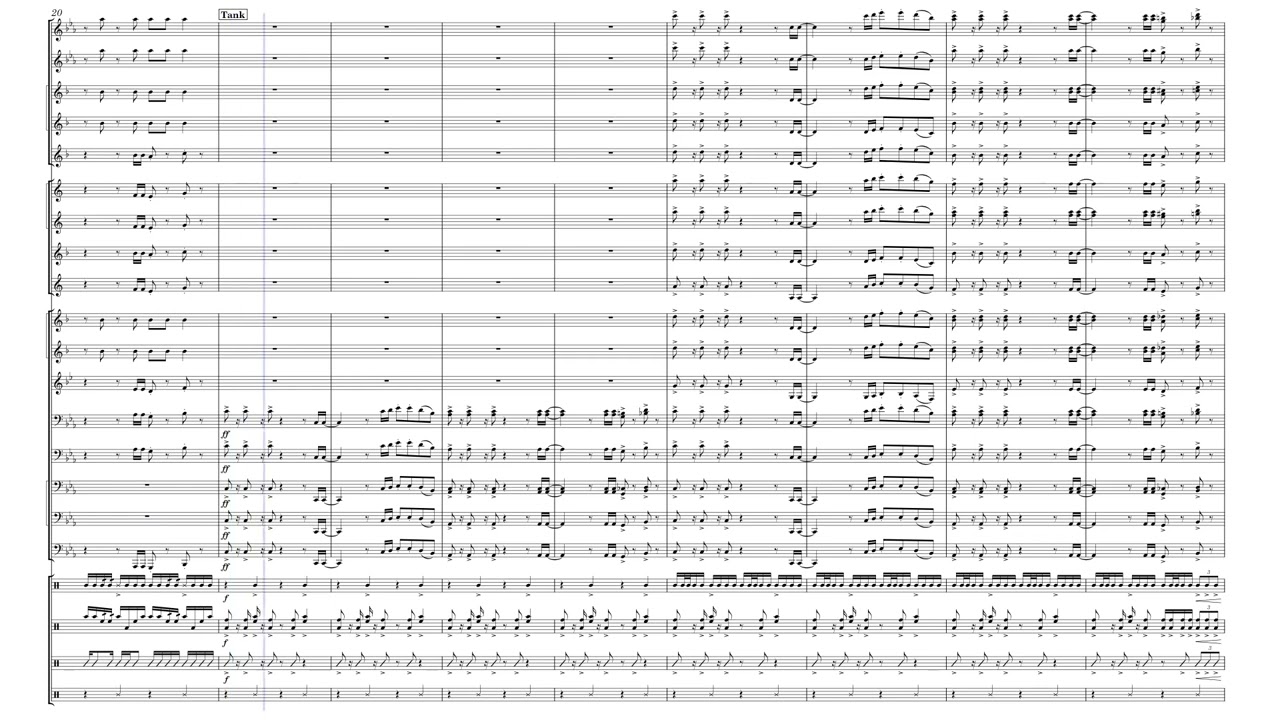 Buckeye Swag x Tank Fanfare {Marching Band Arrangement} Chords - Chordify