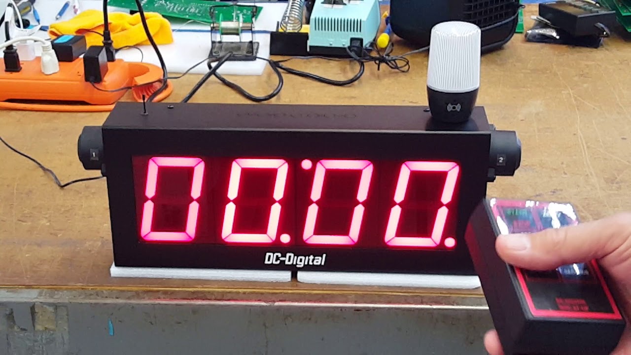 DC-40T-UP-W-ANDON (Count Up Timer with 2 Buzzer Alarms) - YouTube