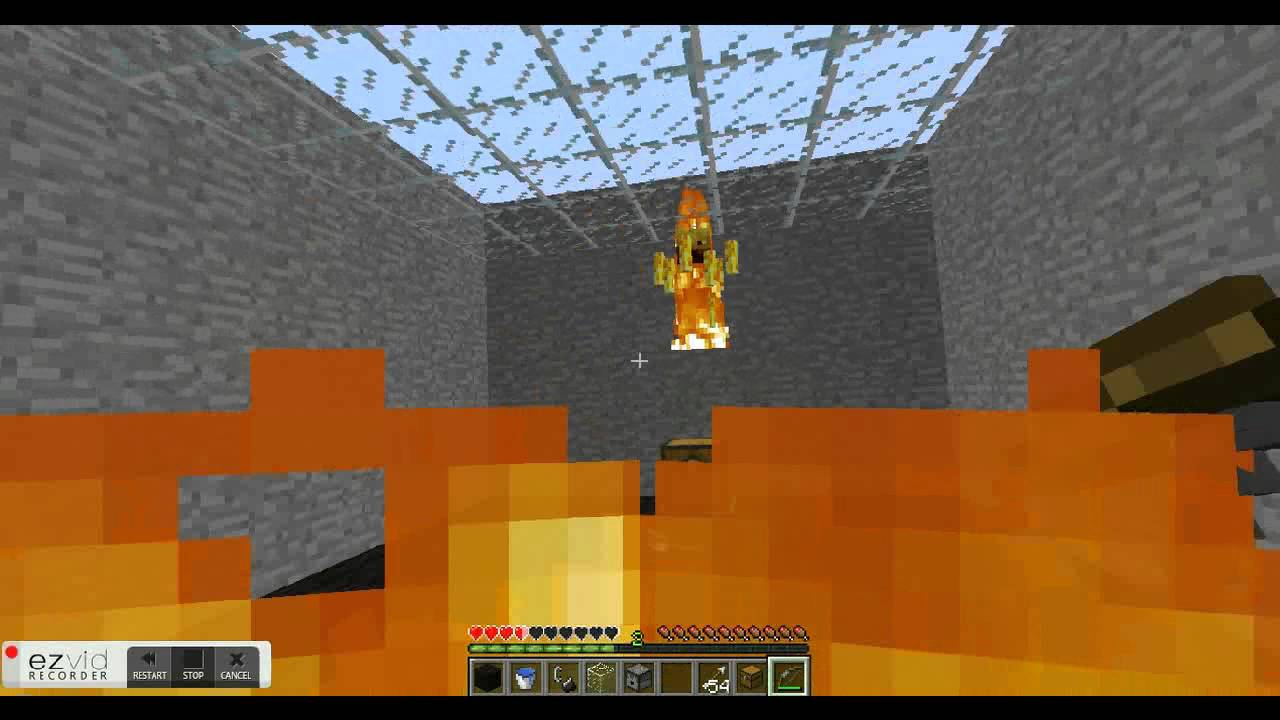 Minecraft Blaze Spleefing - YouTube