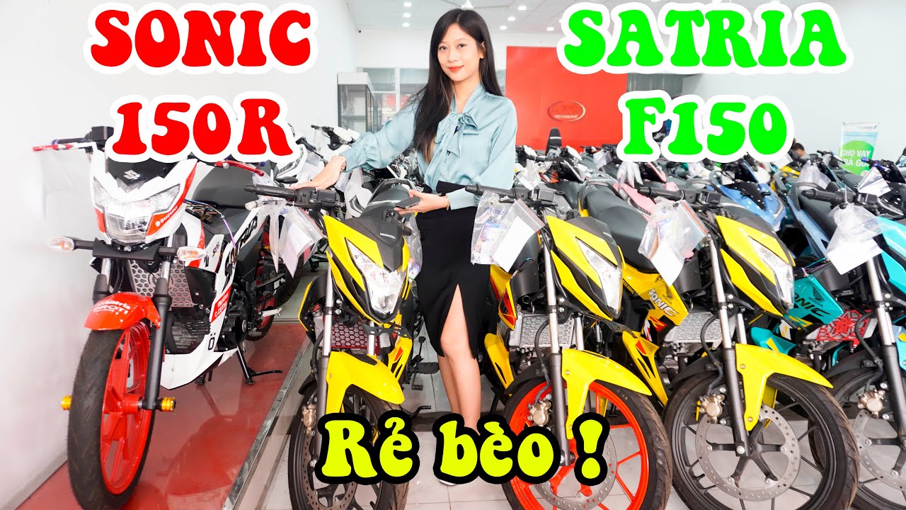 Honda Sonic 150R 2022 | Suzuki Satria F150 | Giá xe Hôm nay - YouTube