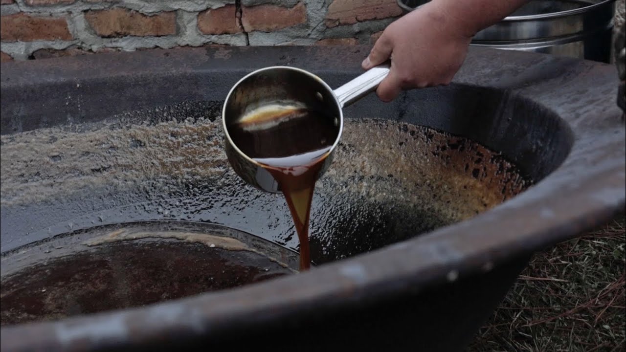 Making Sugar Cane Syrup with Ben in Lower Alabama (Motorized Mill ...