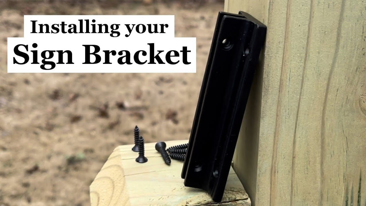 How to install PK Decor Sign Bracket - YouTube
