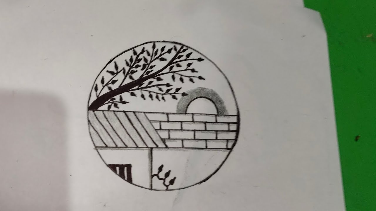 Circle pencil drawing//easy drawing//beautiful circle drawing// - YouTube