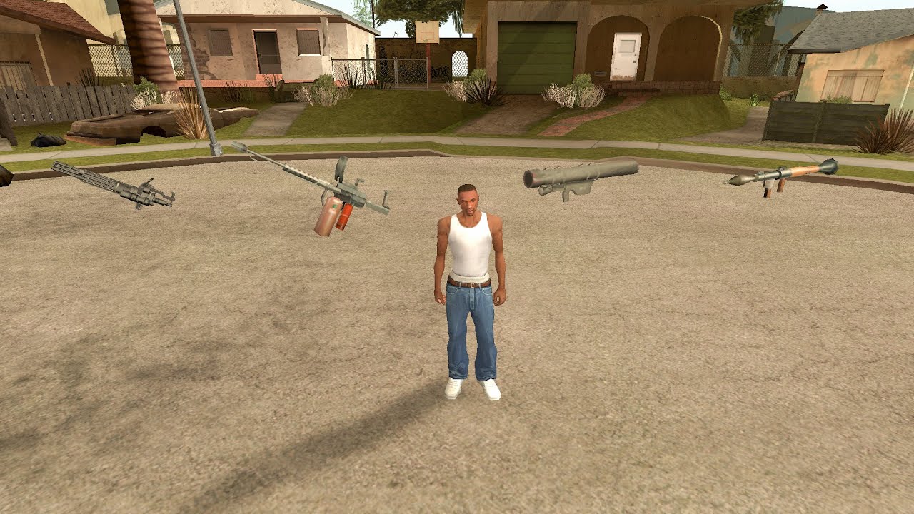 How To Get All The Heavy Weapons At The Beginning In Gta San Andreas ...