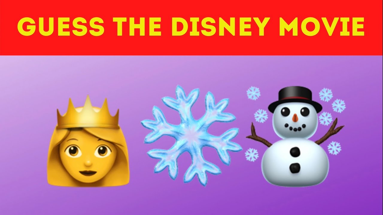 Guess The Disney Movie by Emoji | Emoji Quiz - YouTube