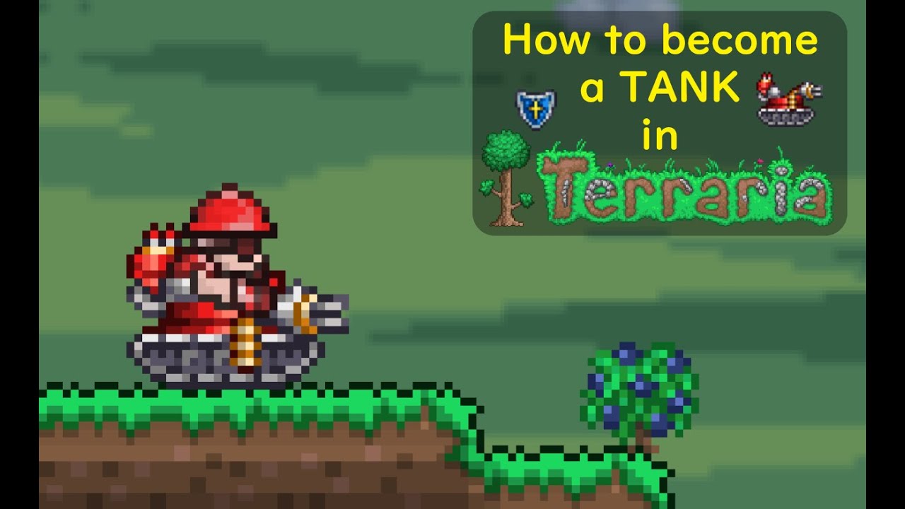 How to become a TANK in Terraria 1.4 - YouTube