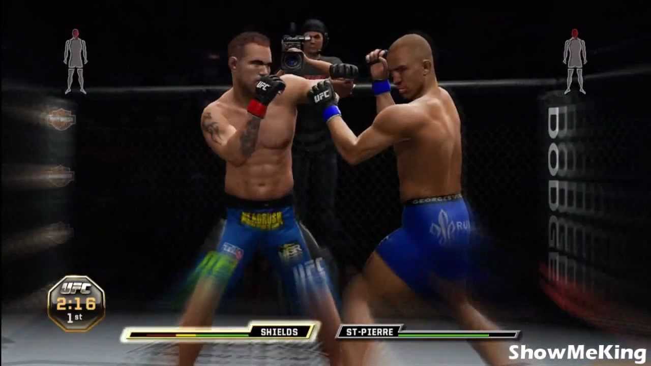 Jake Shields KO Georges St-Pierre (GSP) - Wicked Elbows - UFC ...