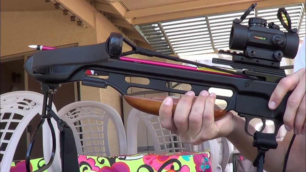150lb crossbow shooting test - YouTube
