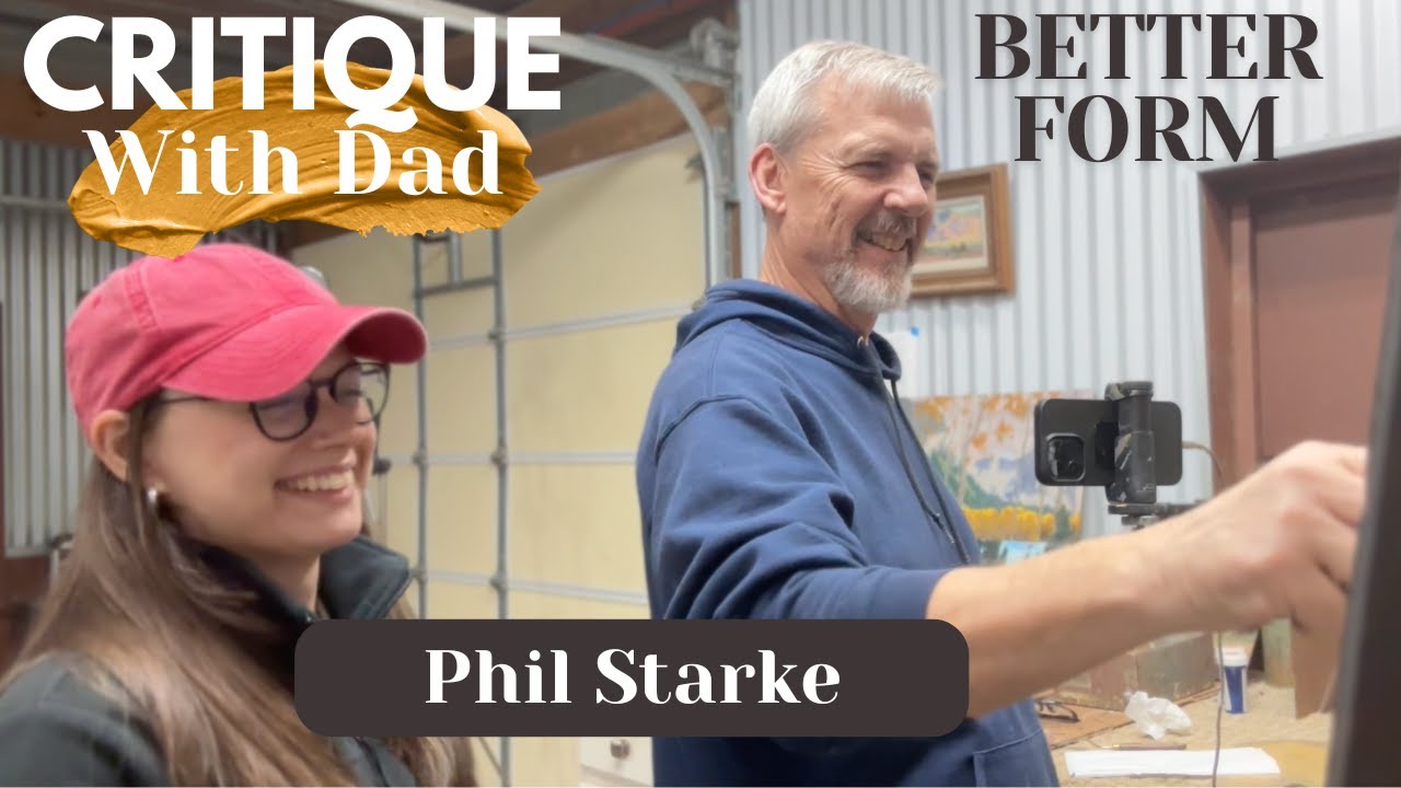 Professional artist Phil Starke, my dad, critiques my master copy of ...