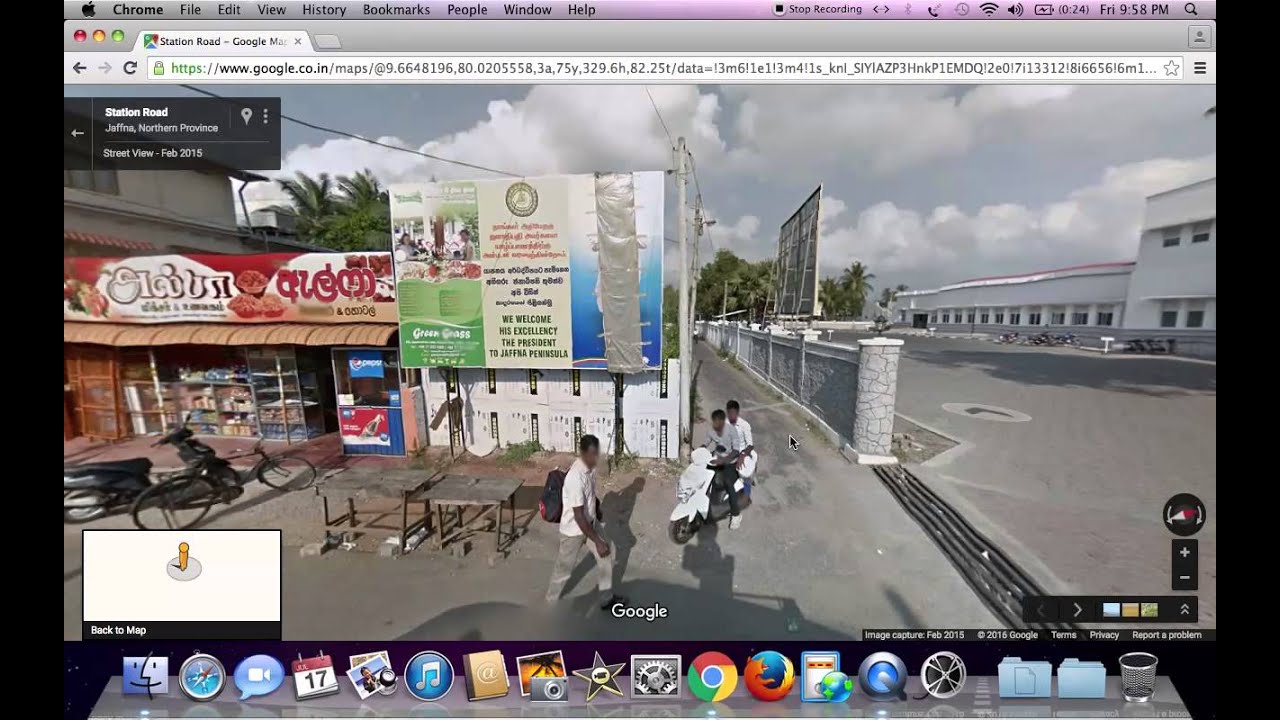 SRILANKA STREET VIEW JAFFNA IN GOOGLE MAPS - YouTube