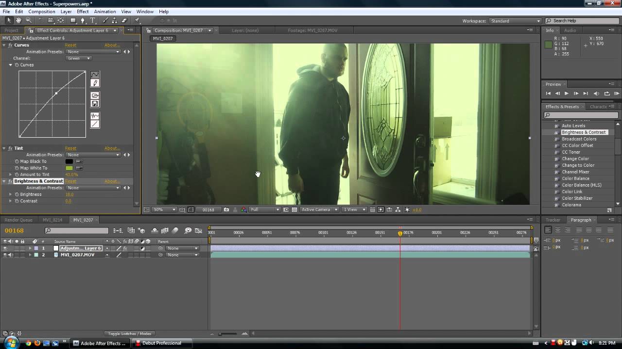 Adobe After Effects 12 - Colour Grading Basic Tips - YouTube
