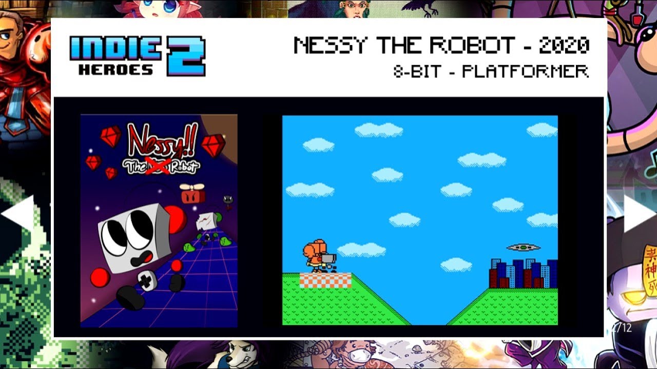 Nessy The Robot | Indie Heroes Collection 2 | Game 2 of 12 | Evercade Handheld - YouTube