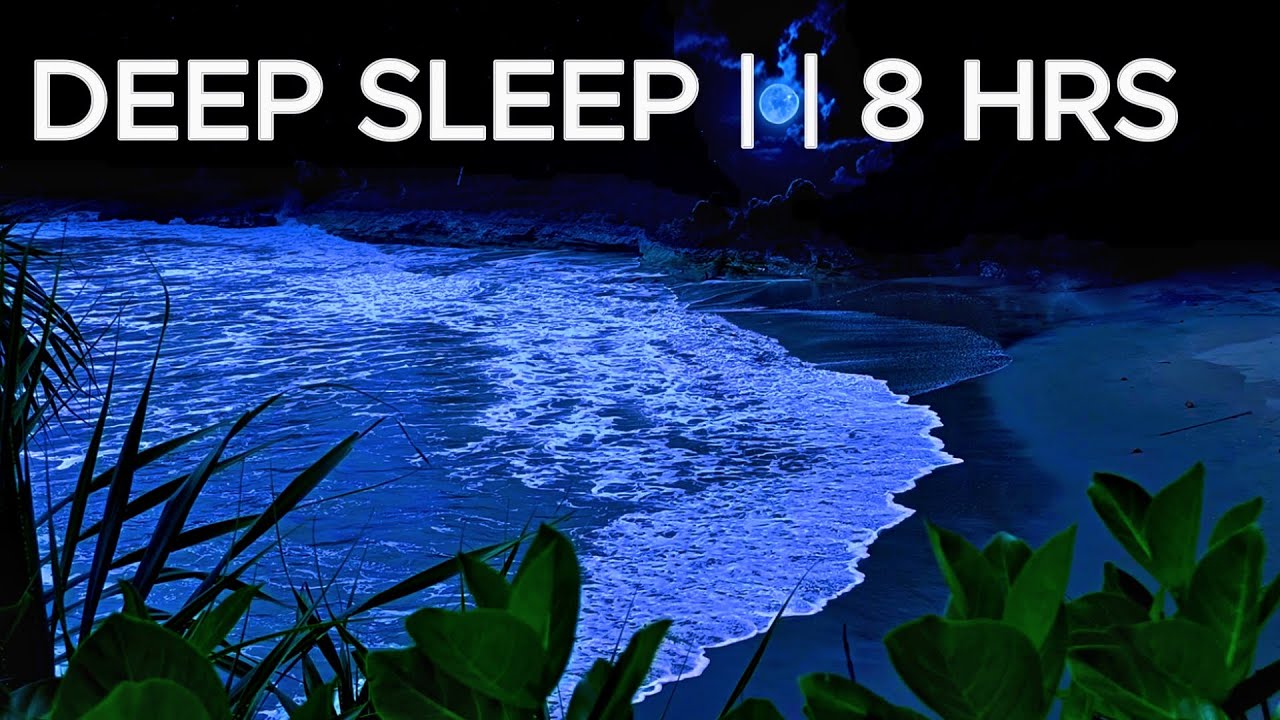 Ocean Waves Sounds for Sleep Dark Screen | Sleep Well and Deep ...