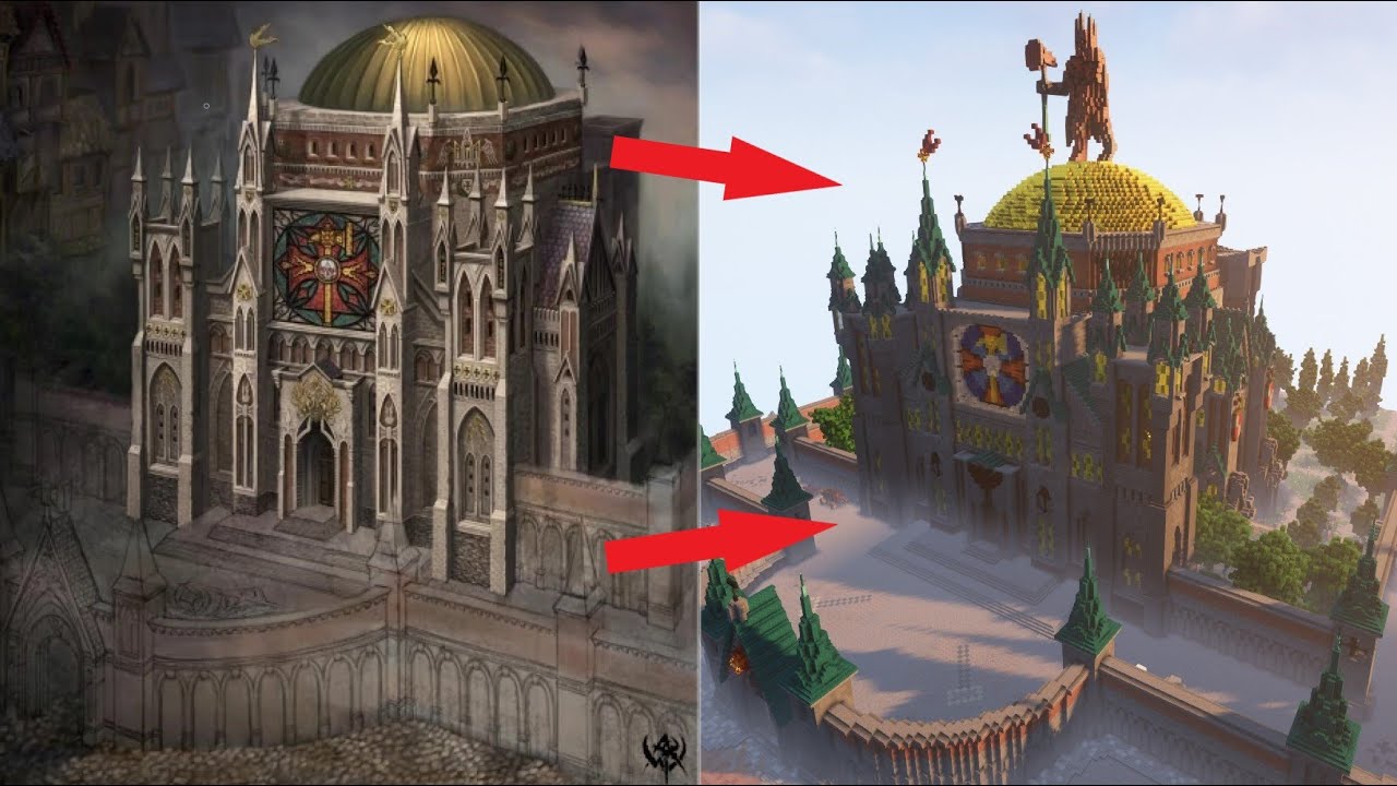 Great Temple of Sigmar | Warhammer Fantasy Minecraft Build - YouTube