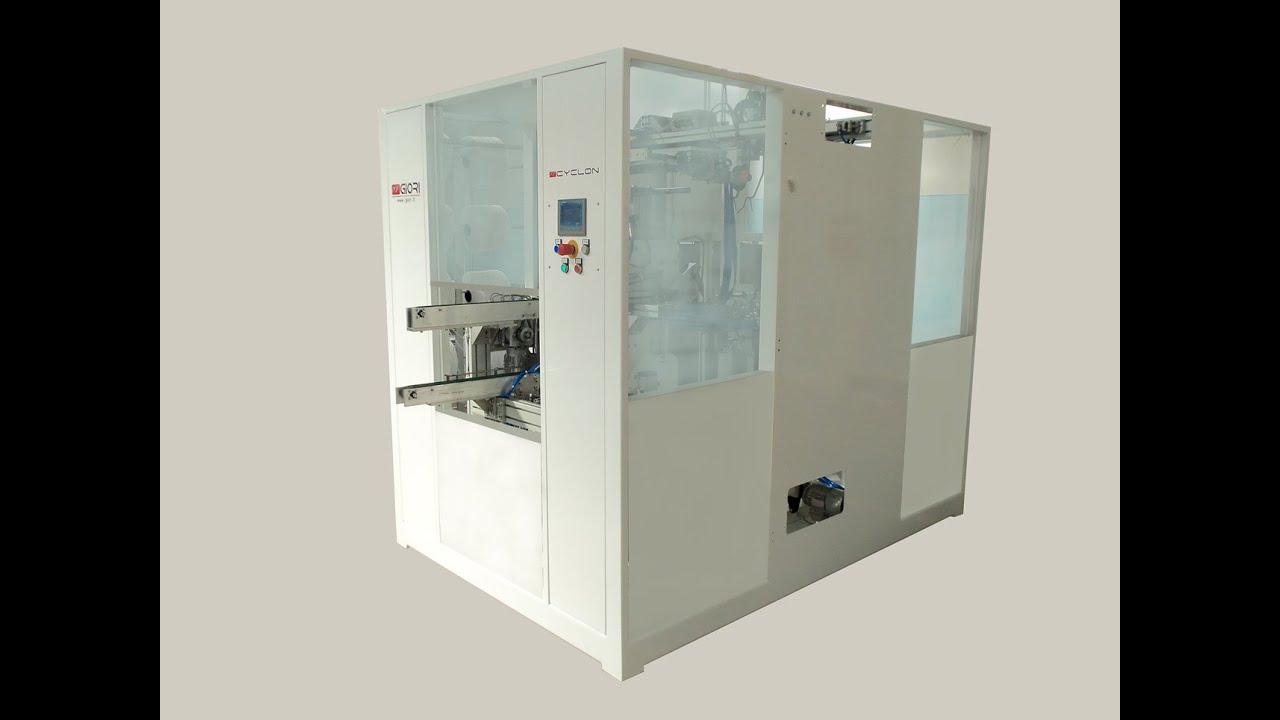 Cyclon FC6 Automatic loop mop making machine - YouTube