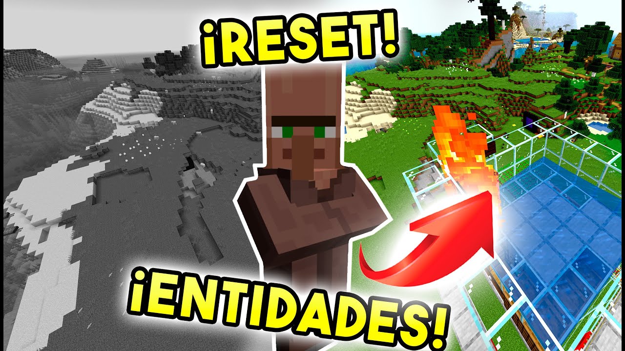 RESET de ENTIDADES - Cómo ELIMINAR ENTIDADES en Minecraft (End, Nether ...