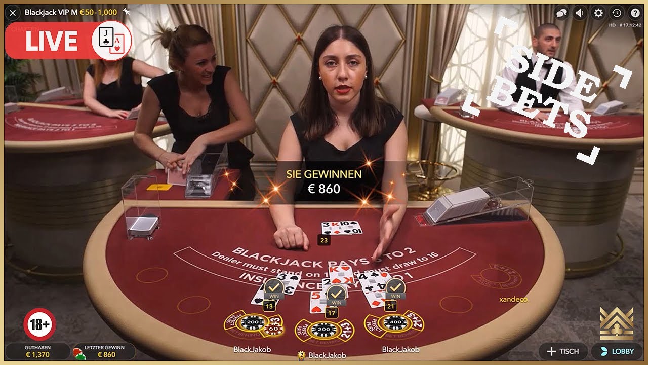 ♣️ Blackjack VIP M incl. three of a kind | German session ♣️ - YouTube