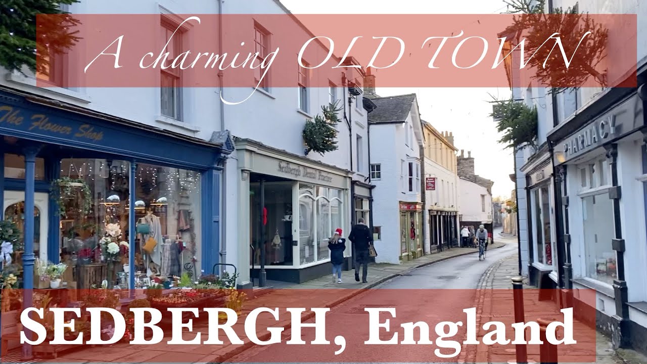 Sedbergh Town Walks / Snowy drive to a charming old English Town l ...