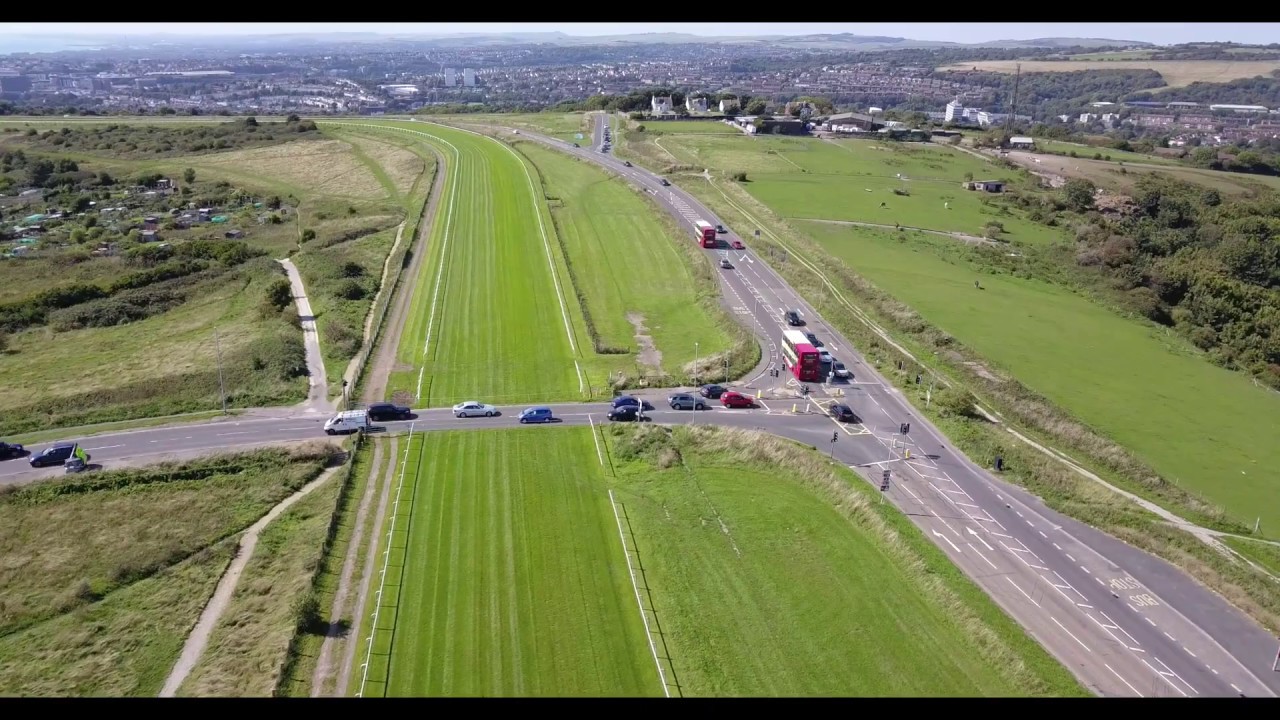 Woodingdean - Ovingdean - Greenways [5 KM flight] - YouTube