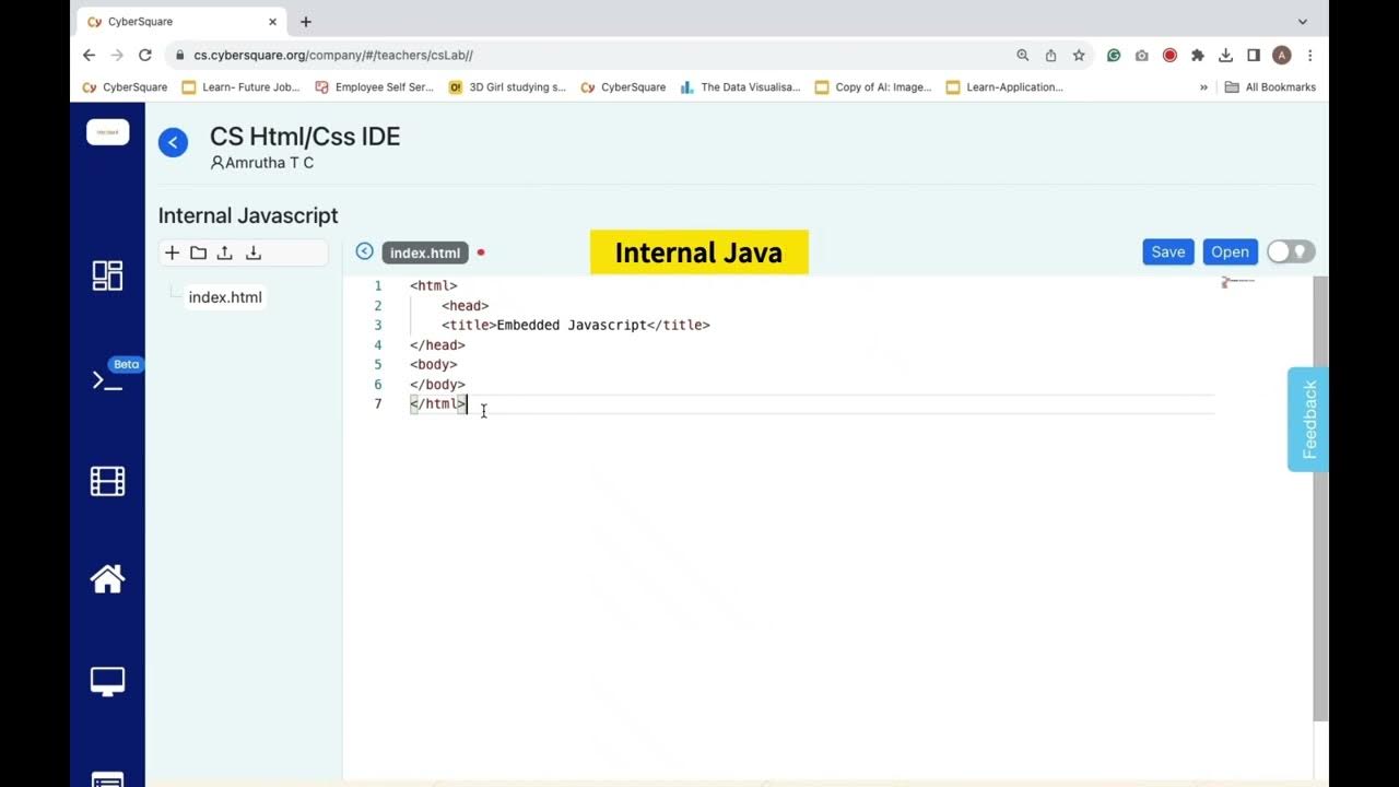 Cyber Square Grade 6 Module 3 - Ways of applying JavaScript - YouTube
