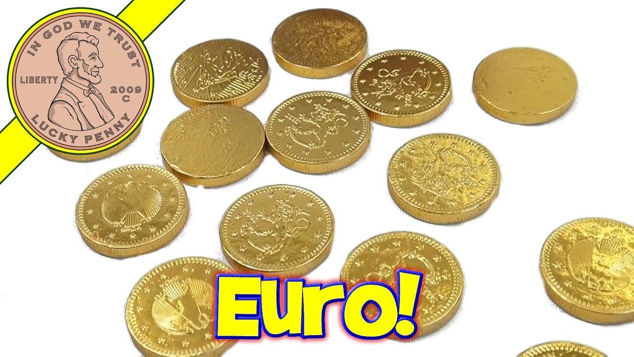 Chocolate Euro 20 50 100 500 Gold Coins In Boxes, Steenland Candies ...