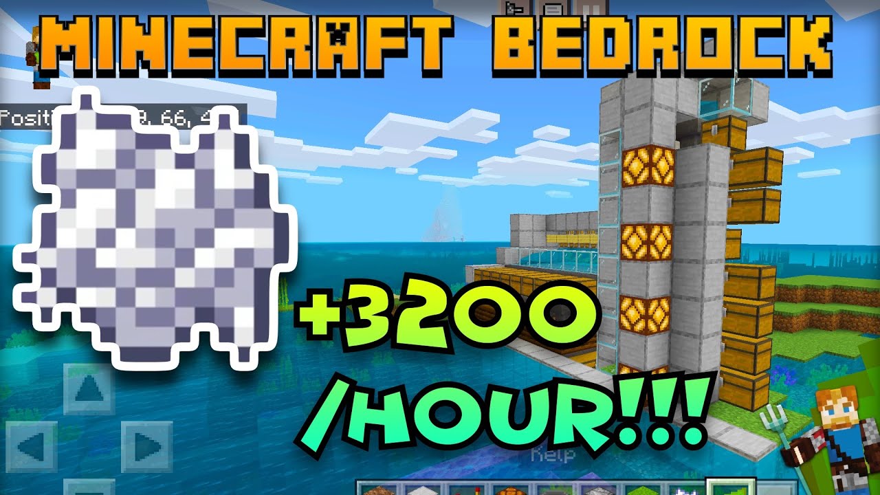 Bonemeal Farm Minecraft Bedrock | Zero Tick Kelp Powered! [1.17 / MCPE ...