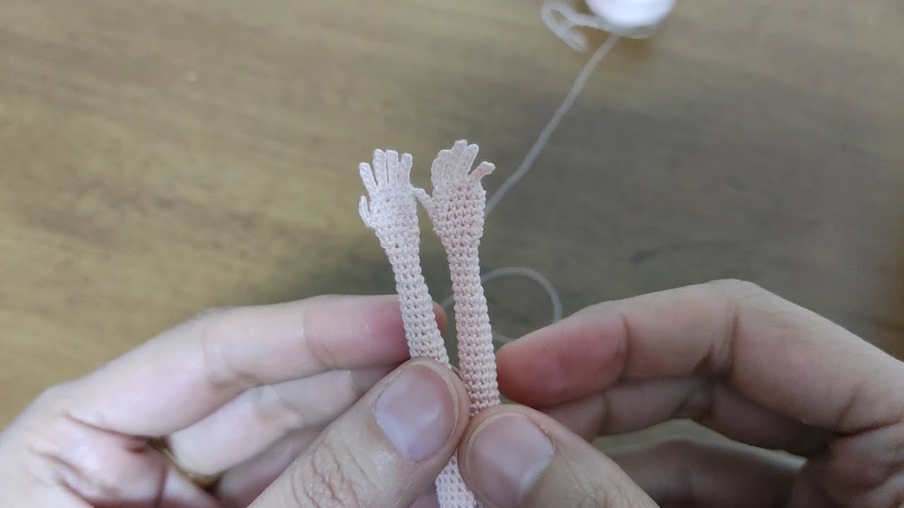 Crochet hand and fingers... A little needle work will make it neat 😊 ...