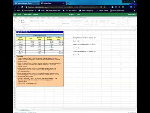 using excel for markup on cost - YouTube
