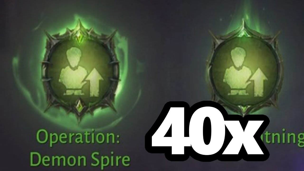 3 Weeks, 40x Legendary Crests Demon Spire Test [Diablo Immortal] - YouTube