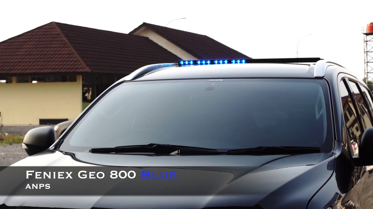 Feniex Geo 800 Blue - YouTube