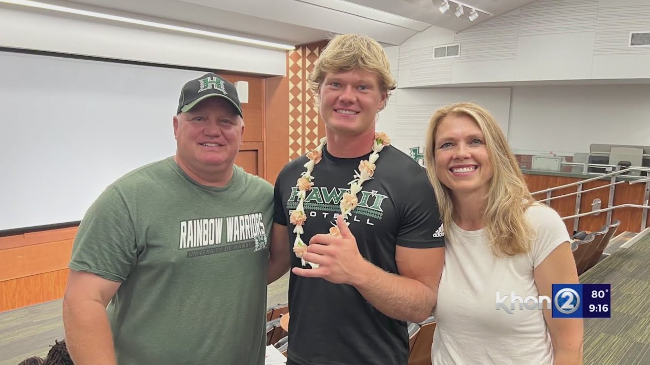 How 2nd generation football star Landon Sims found his ohana at UH ...