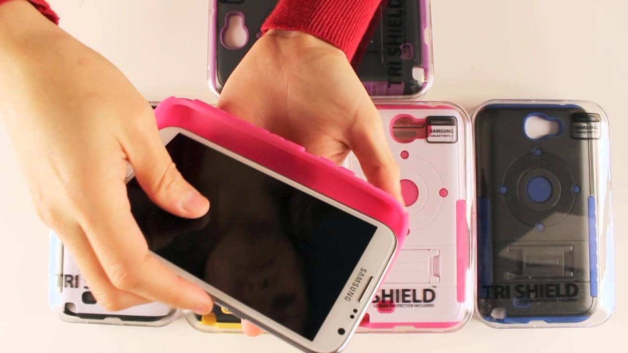 SAMSUNG GALAXY NOTE 2 TRI SHIELD CASE - Beyond Cell - YouTube