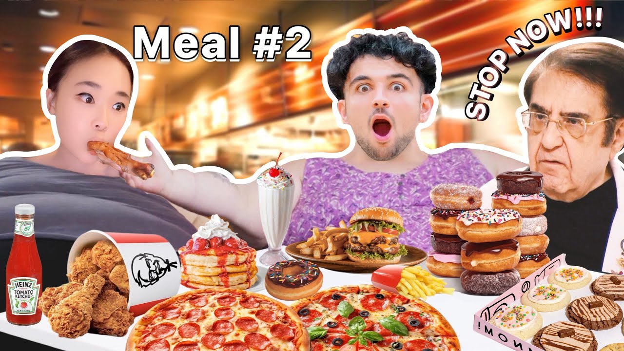 Eating like my 600 IB life participants for 24 hours Challenge - YouTube